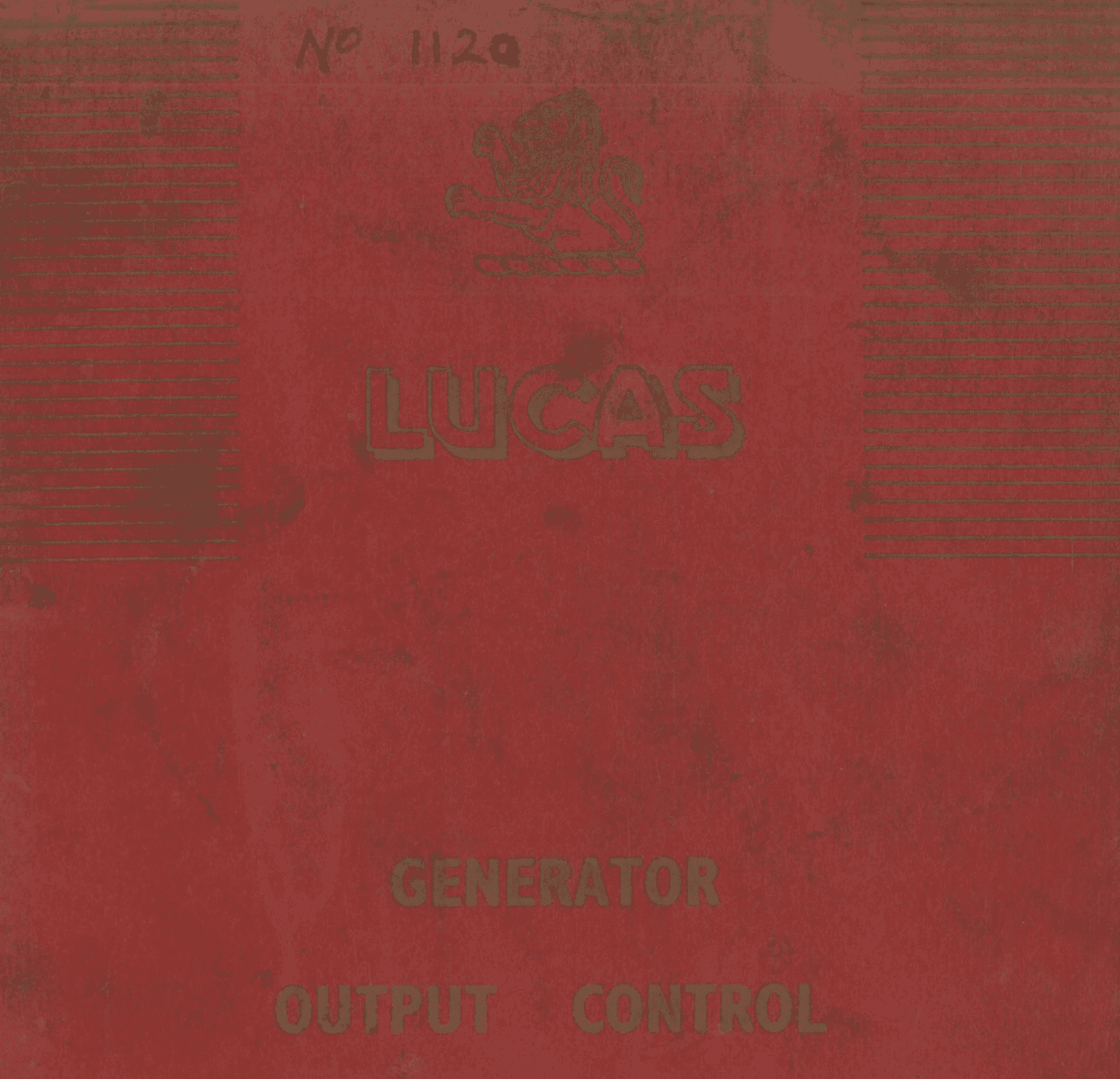 Lucas Generator Output Control Technical Service Manual