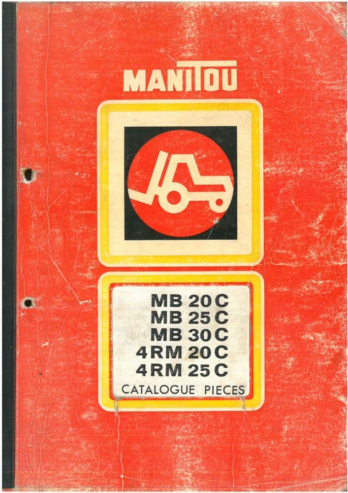 Manitou Forklift MB 20C MB 25C MB 30C 4RM 20C 4RM 25C Parts Manual