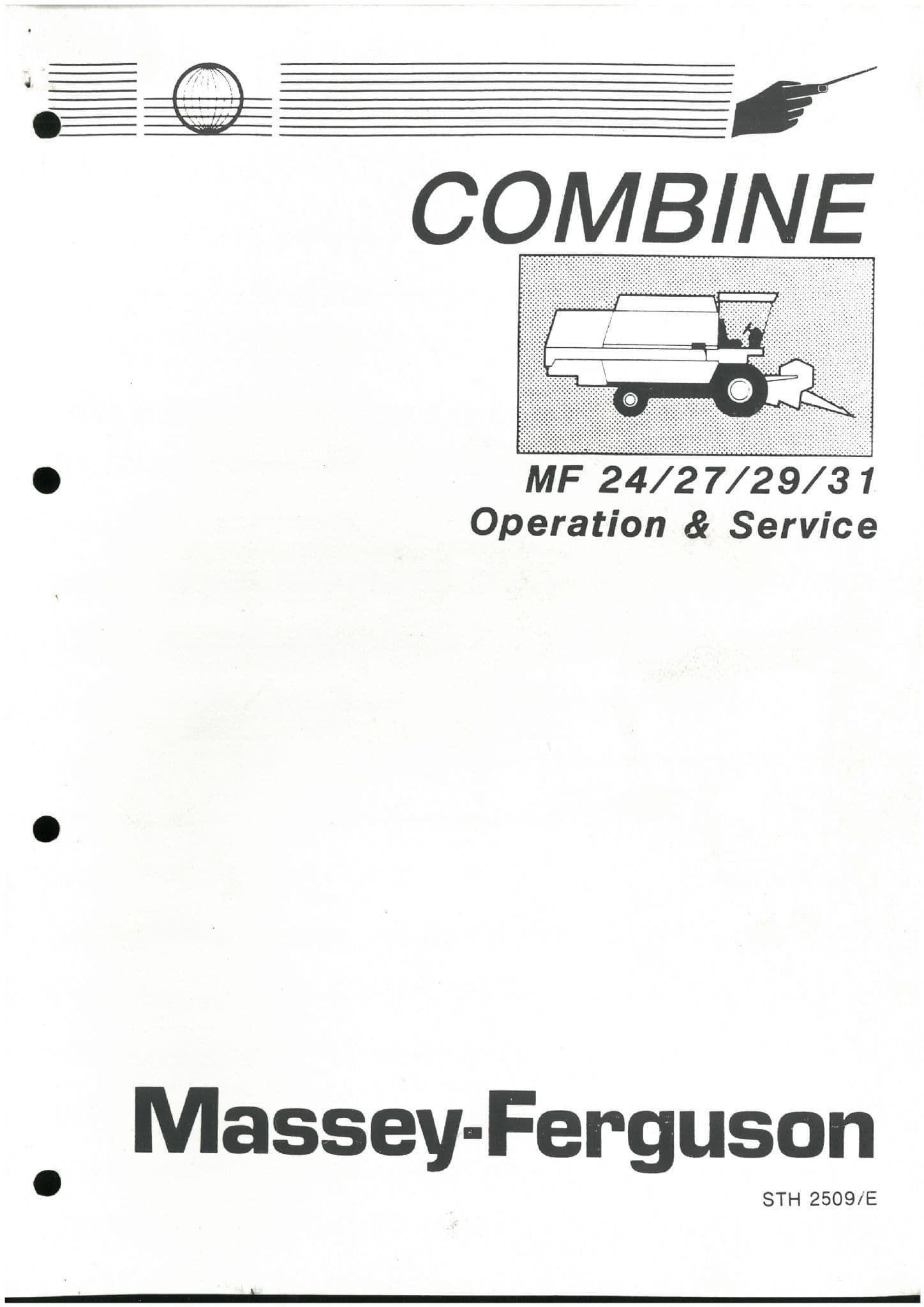 Massey Ferguson Combine MF24 MF27 MF29 MF31 Workshop Training Service ...
