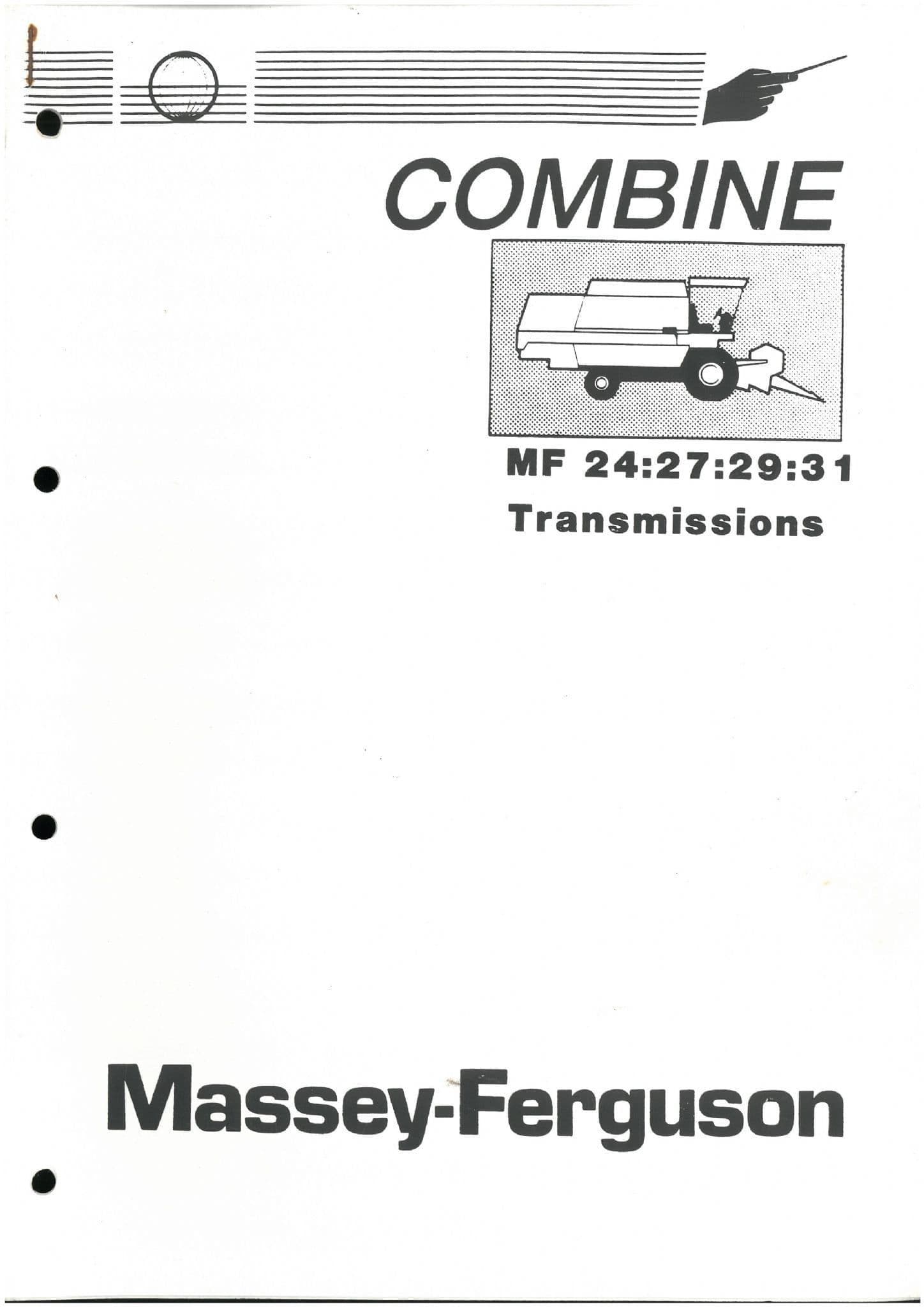 Massey Ferguson Combine MF24 MF27 MF29 MF31 Workshop Training Service ...