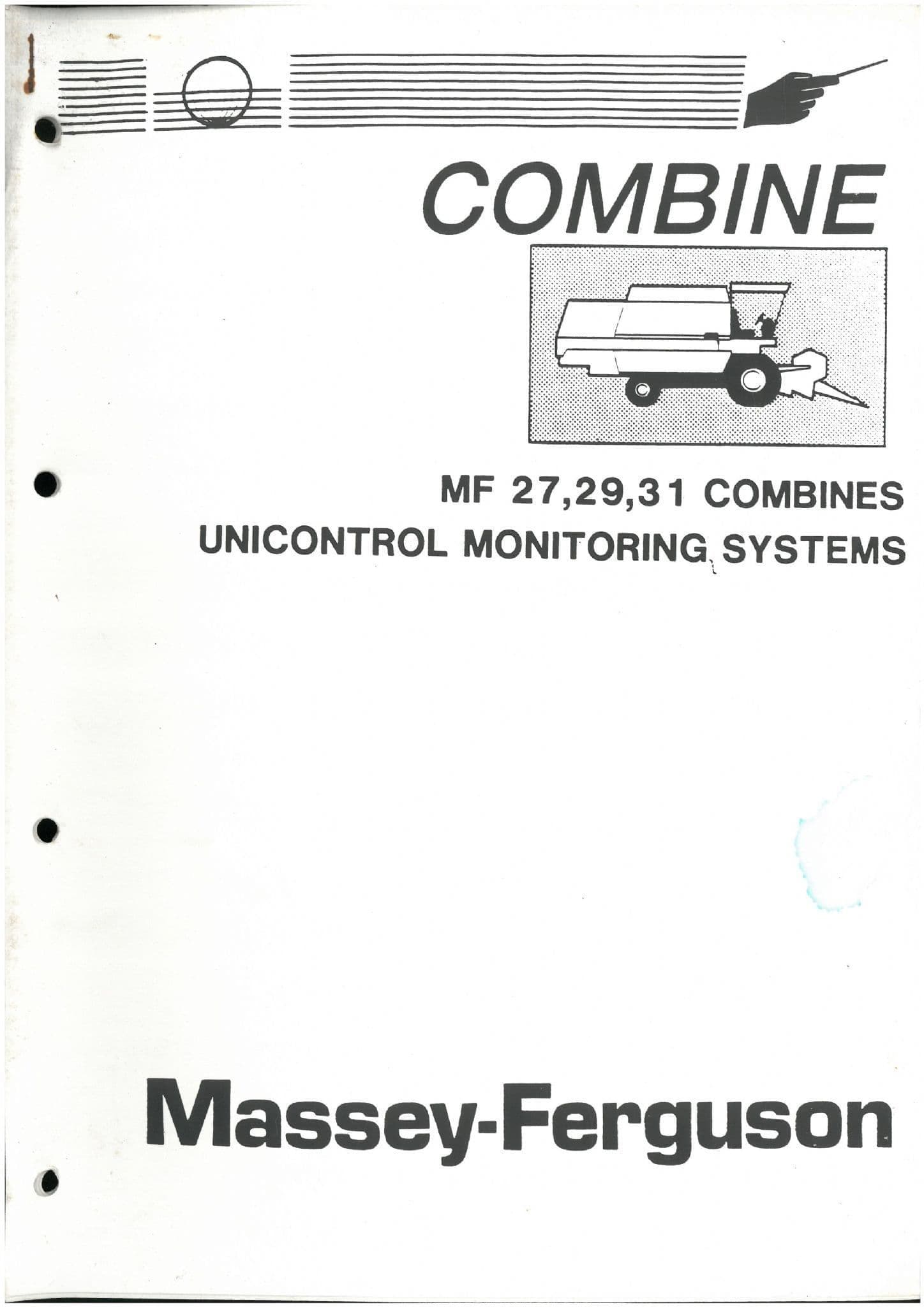 Massey Ferguson Combine MF24 MF27 MF29 MF31 Workshop Training Service ...