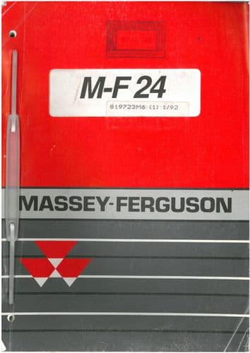 Massey Ferguson Combine MF24 Parts Manual - MF 24