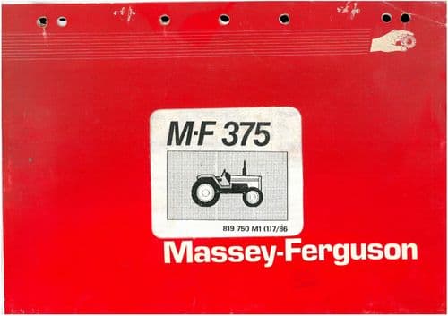 Massey Ferguson Tractor MF375 Parts Manual - MF 375