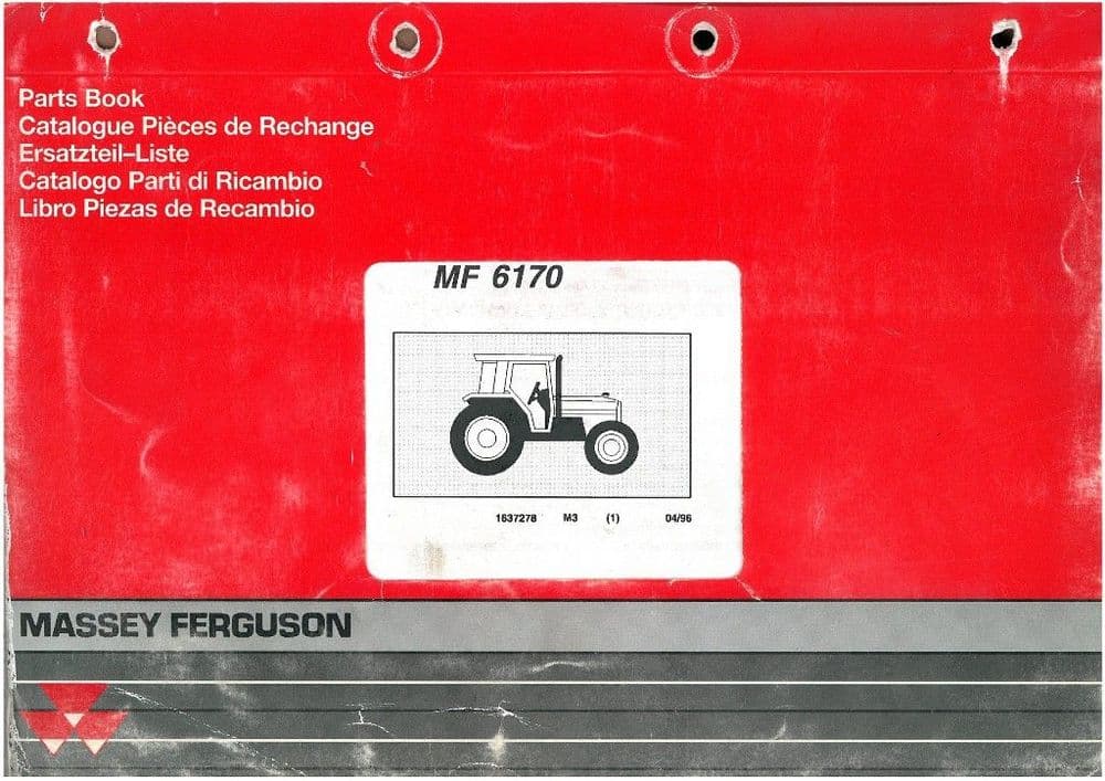 Massey Ferguson Tractor MF6170 Parts Manual - MF 6170