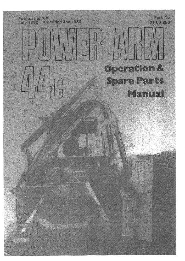 Mcconnel Hedgecutter Mower PA41 Operators Manual 1