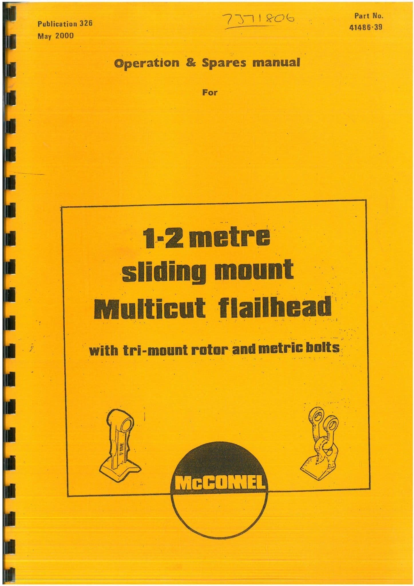 McConnel Hegdetrimmer 1-2 Metre Sliding Mount Multicut Flailhead ...