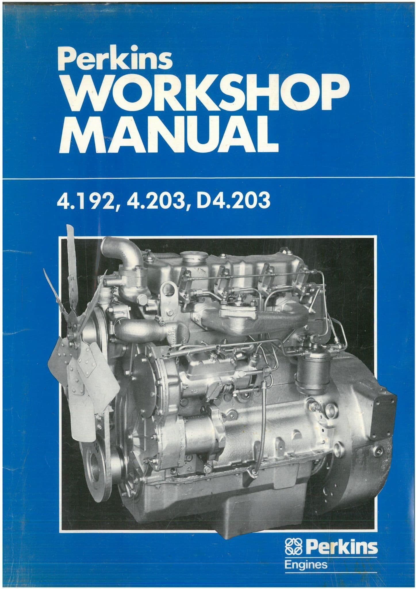 Perkins Diesel Engine 4 192 4 203 D4 203 Workshop Service Repair Manual