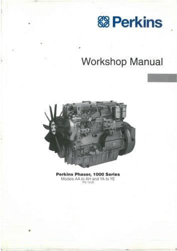 Perkins Engine 1000 Series Workshop Manual - Models AA to AH & YA to YE