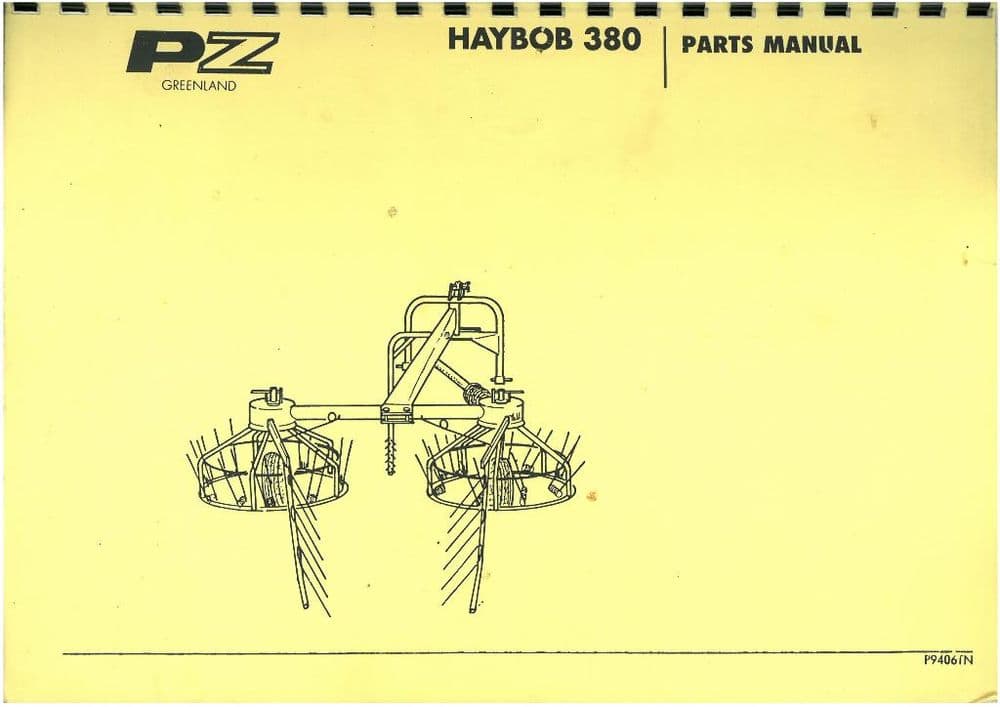 PZ Greenland Haybob 380 Parts Manual