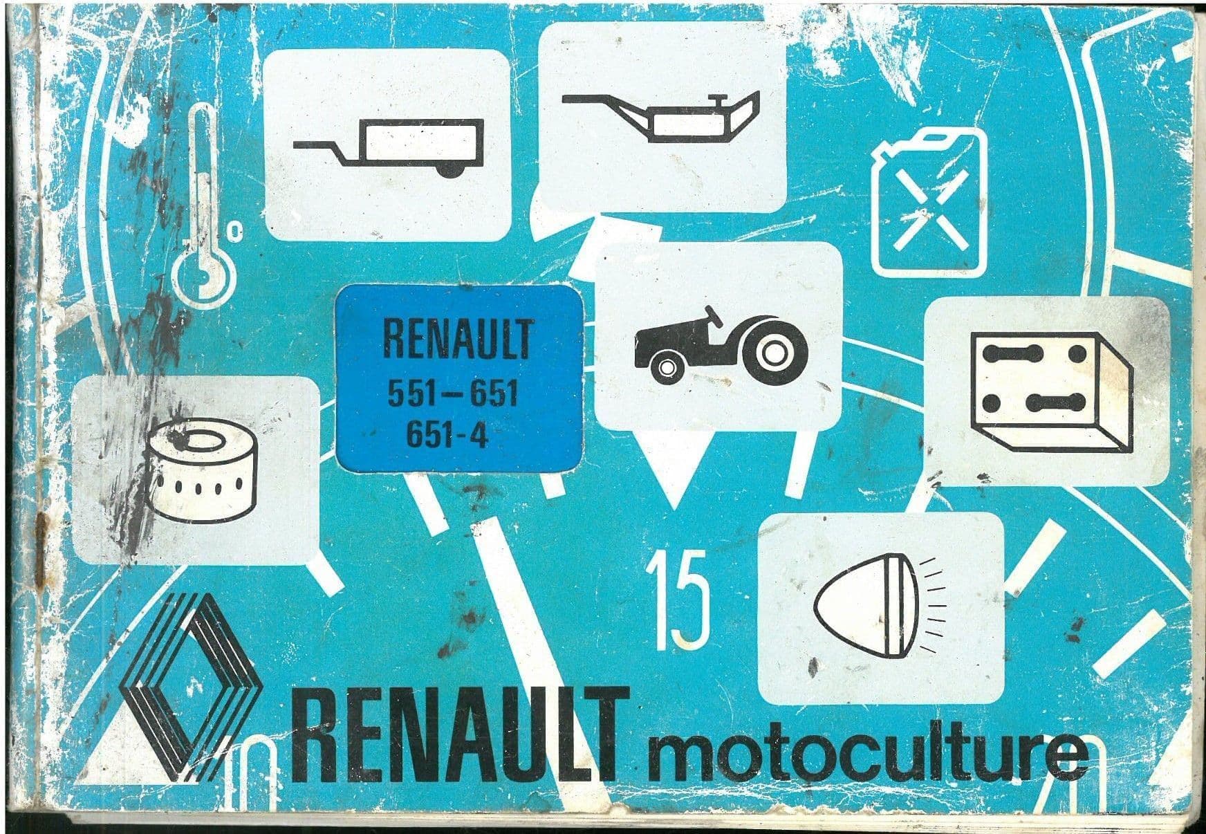 Renault Tractor 551-651 651-4 Operators Manual