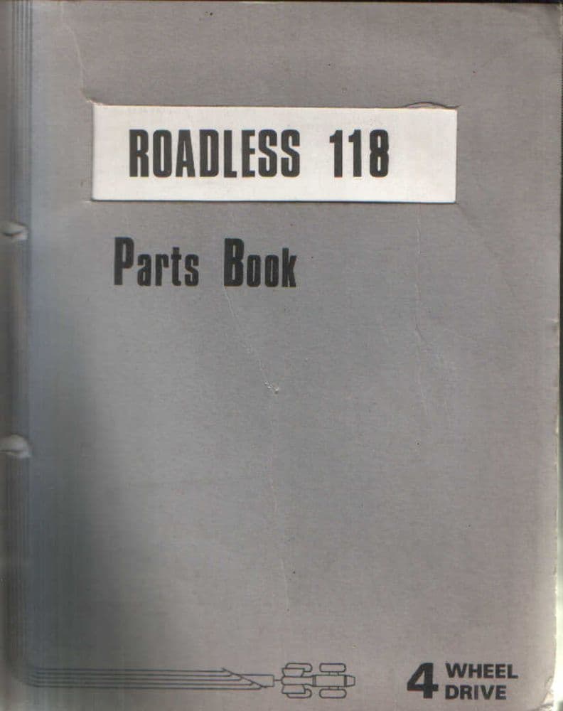 Roadless Tractor 118 Parts Manual
