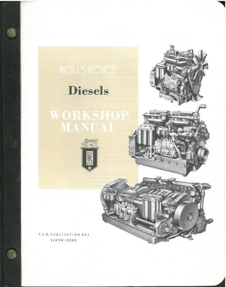 Rolls Royce - C Range & SF65C Diesel Engine Workshop Manual