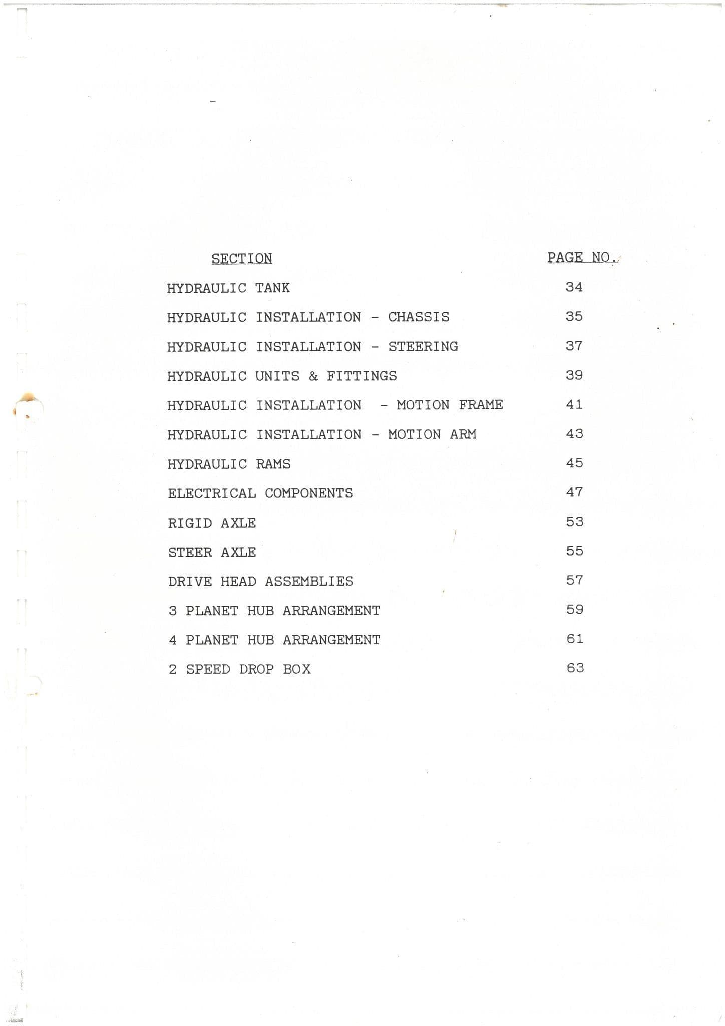 RWC Holdings Teleshift Telehandler 304E Parts Manual - 304 E