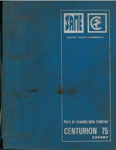 Same Tractor Centurion 75 Export Parts Manual