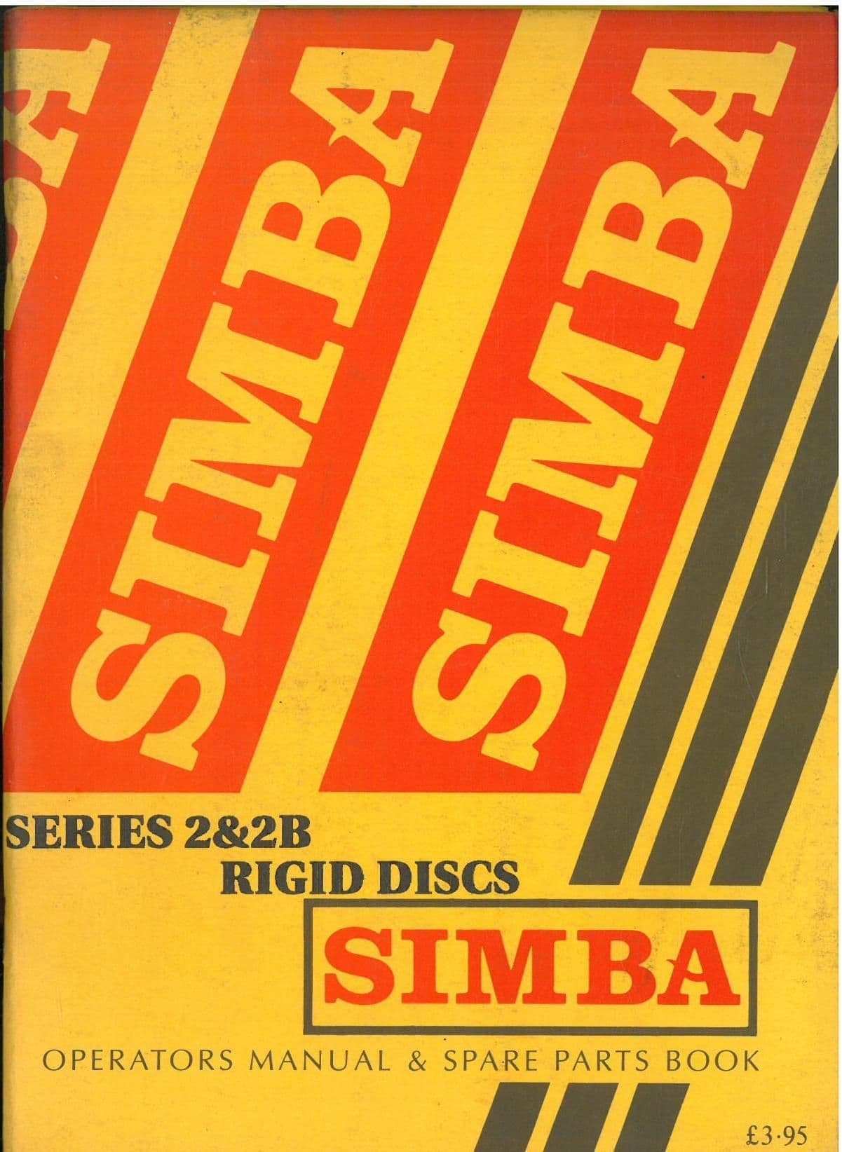 Simba Rigid Disc Cultivator Series 2 & 2B Operators Manual and Parts List