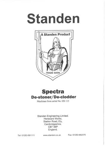 Standen De-Stoner De-Clodder Spectra Operators Manual