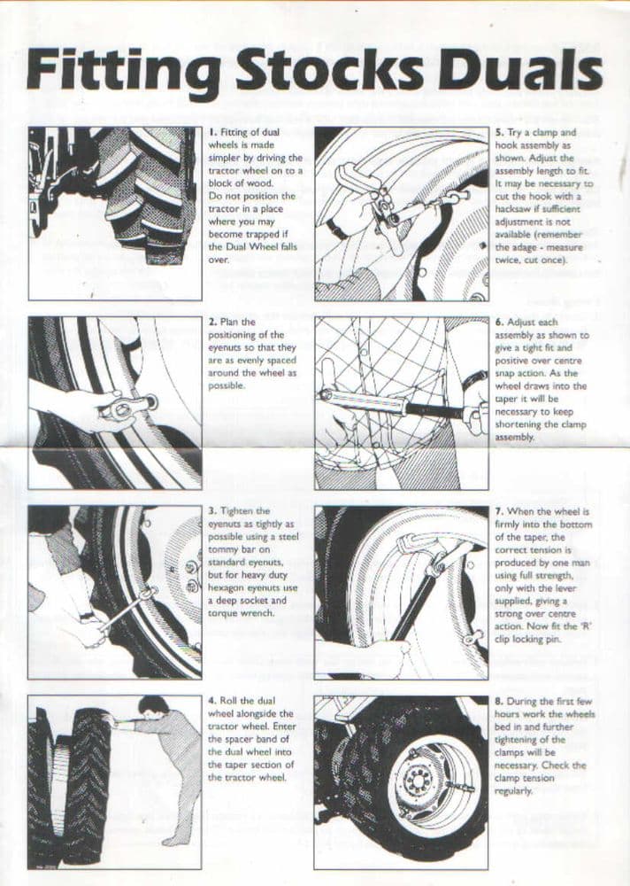 Stocks Dual Wheels Fitting Instructions