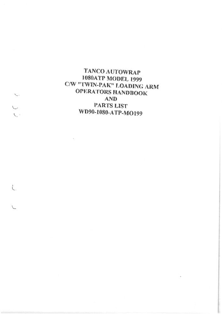 Tanco Autowrap Bale Wrapper 1080ATP Twin pack Loading Arm Operators ...