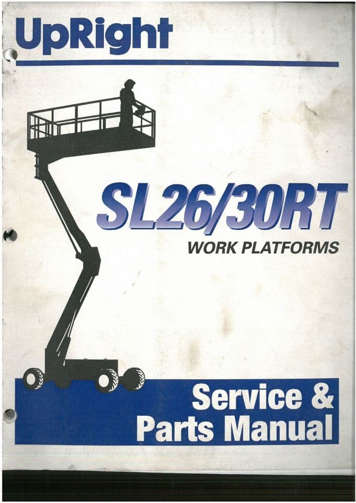 Upright High Platform Cherry Picker SL26-30RT Workshop Service Repair ...
