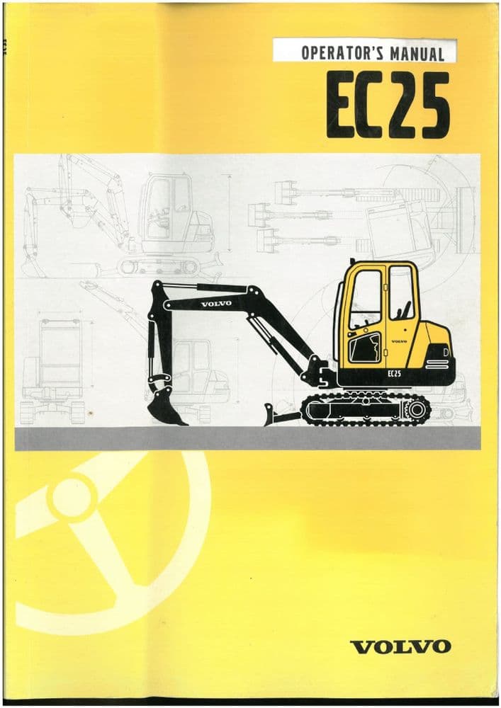 Volvo Excavator EC25 Type 281 Operators Manual