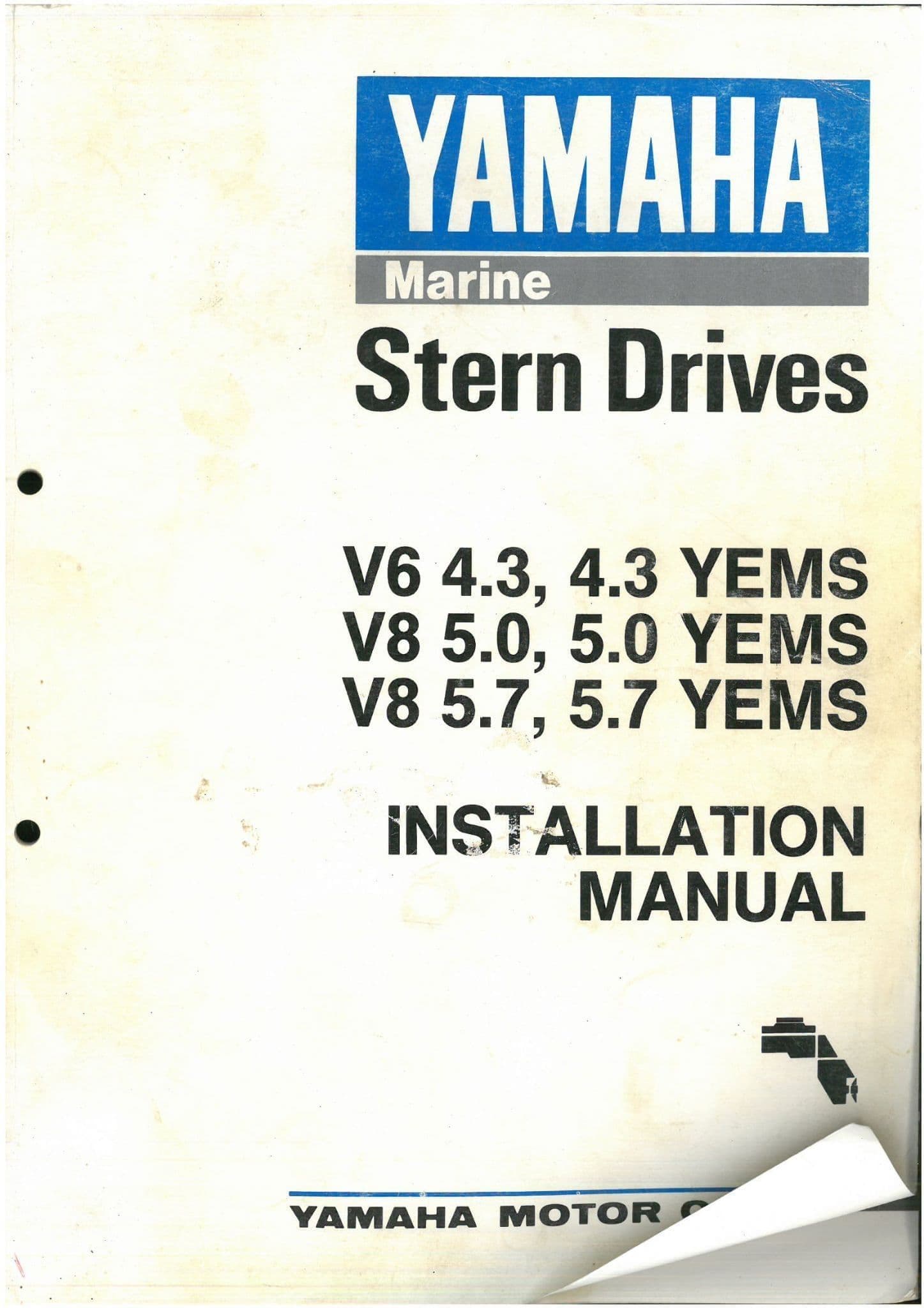 Yamaha Marine Engine Stern Drive V6 4 3 V8 5 0 V8 5 7 / YEMS ...