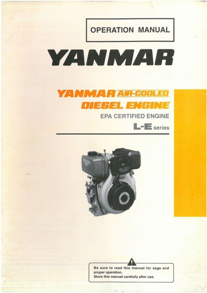 Yanmar Air-Cooled Diesel Engine L-E Series Operators Manual