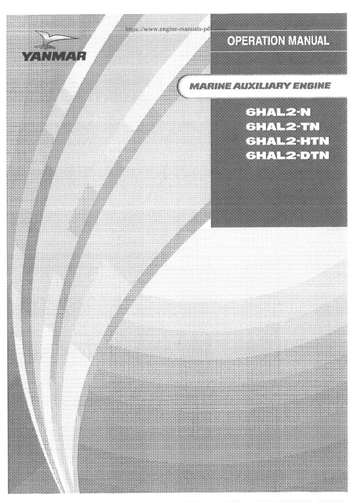Yanmar Marine Auxiliary Engine 6HAL2-N 6HAL2-TN 6HAL2-HTN 6HAL2-DTN ...