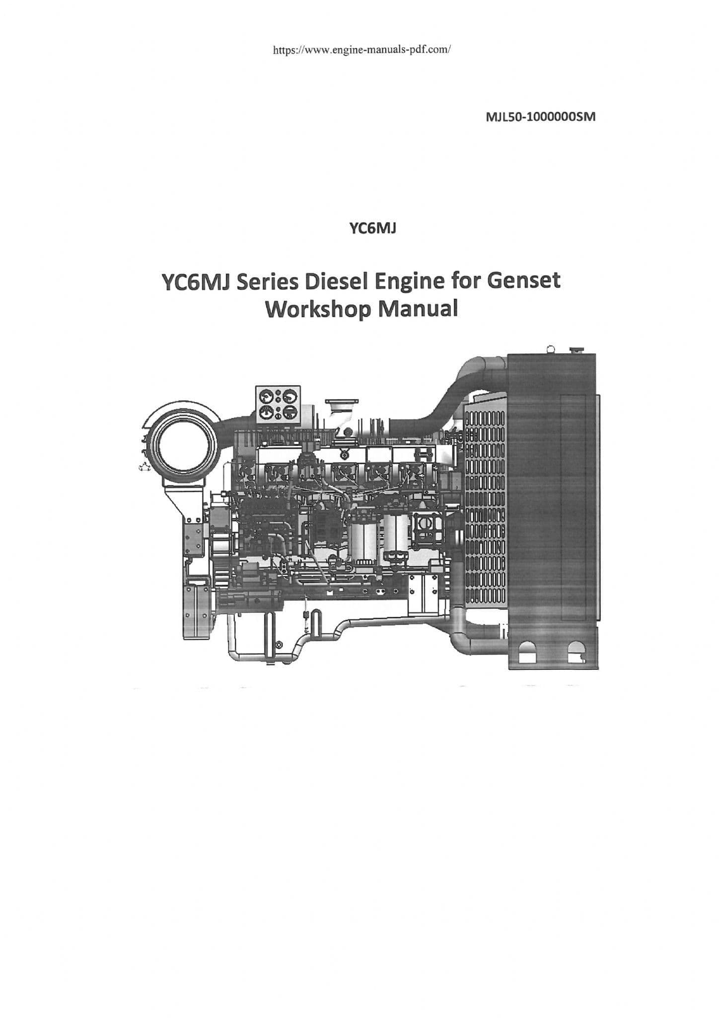 Yuchai Engine YC6MJ Workshop Service Manual