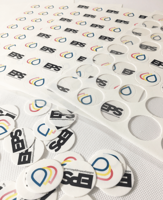 Pre-Cut 1.25 inch (3.2cm) EPS Easy Peel Round Icing Sheets