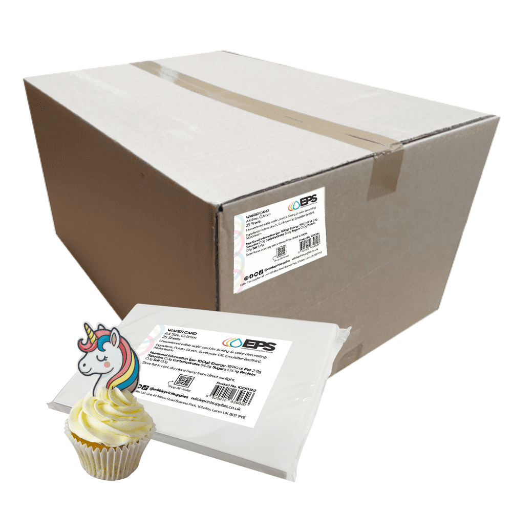 Full Carton EPS Wafer Paper/Wafer Card 0.6mm | 64 Packs A4 Edible Sheets