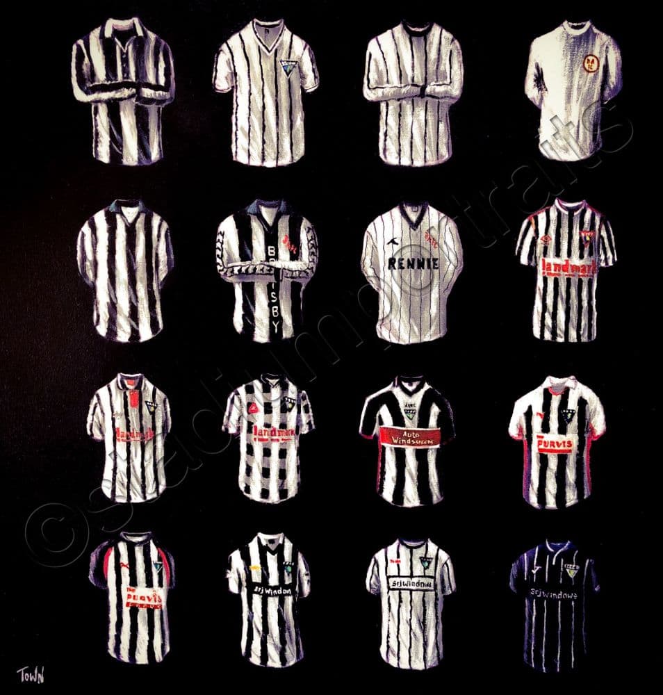 Dunfermline - Pars Classic Kits 11 x 11 poster print