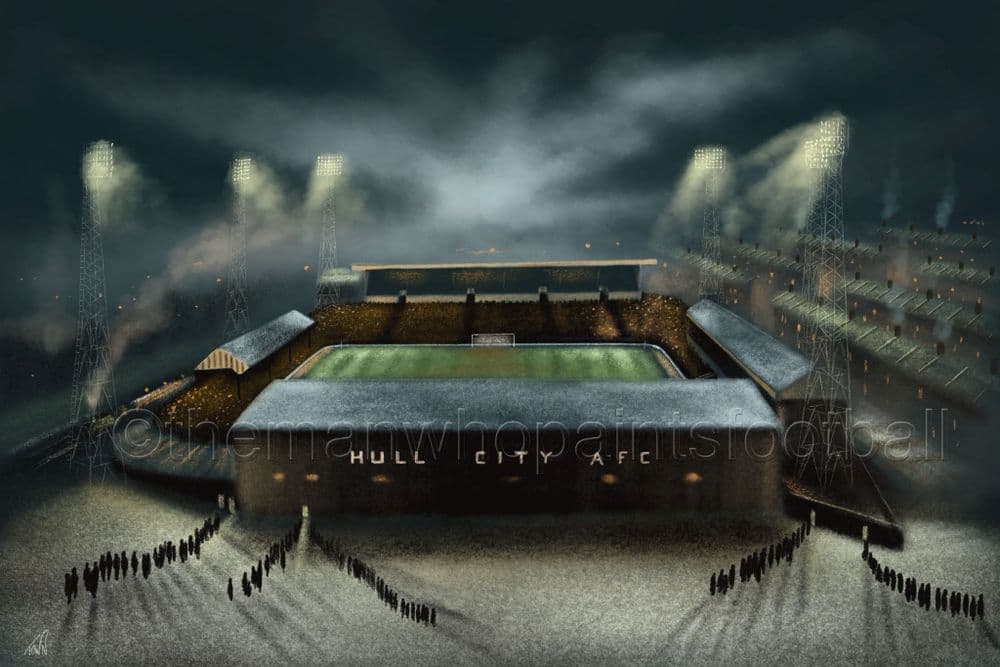 Hull - Boothferry Park - 20 x 30 approx poster print