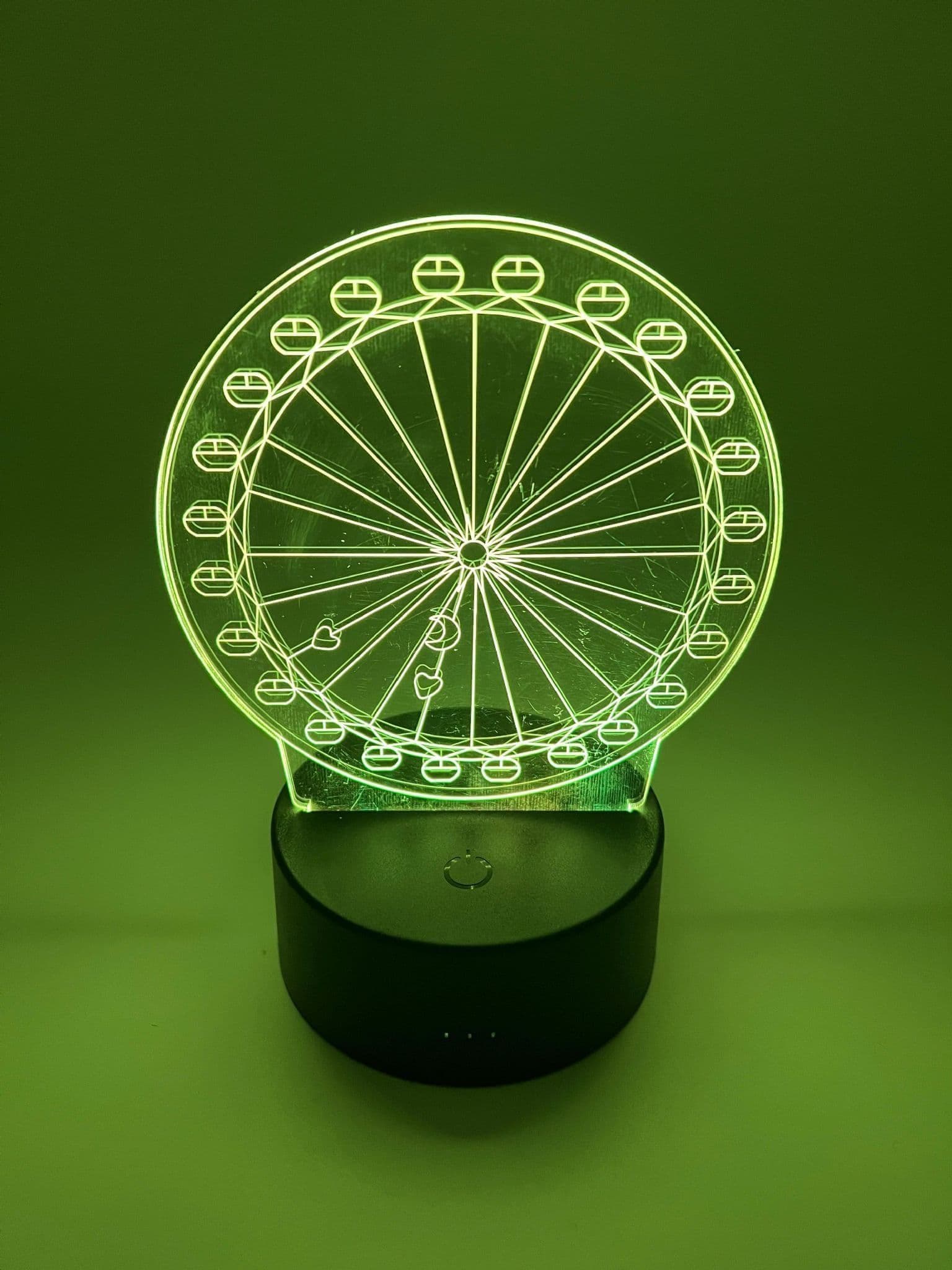 3D Lamp London Eye Kids & Adults 7 Colour Change Touch Control Mood Light