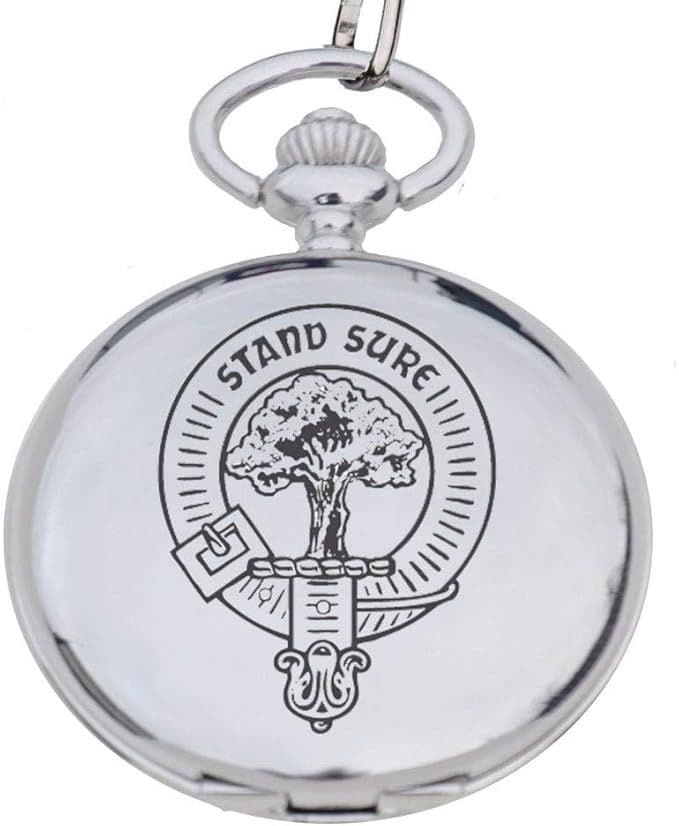 Hamilton Clan Crest Engraved Pocket Watch - Unique Personalised Gift
