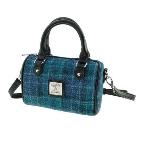 Harris Tweed Blue Check Mini Bag