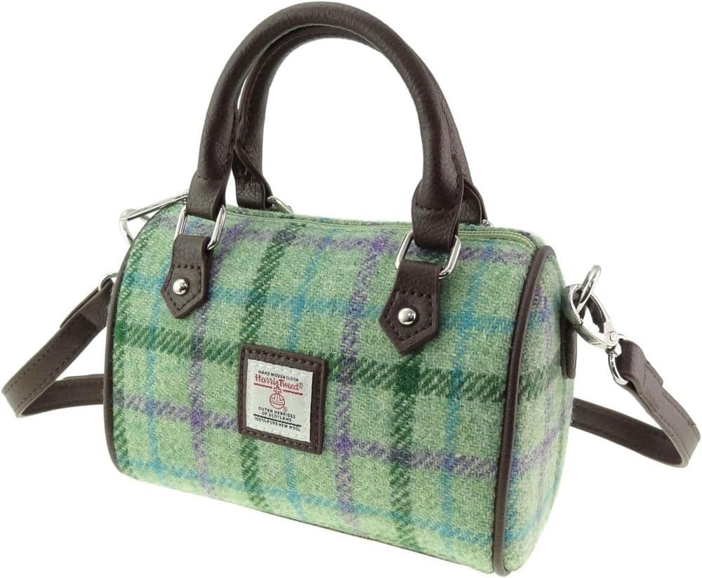Harris Tweed Bright Green Mini Bag