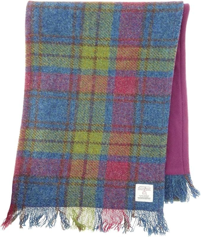 Harris Tweed Multi Colour Tartan Scarf