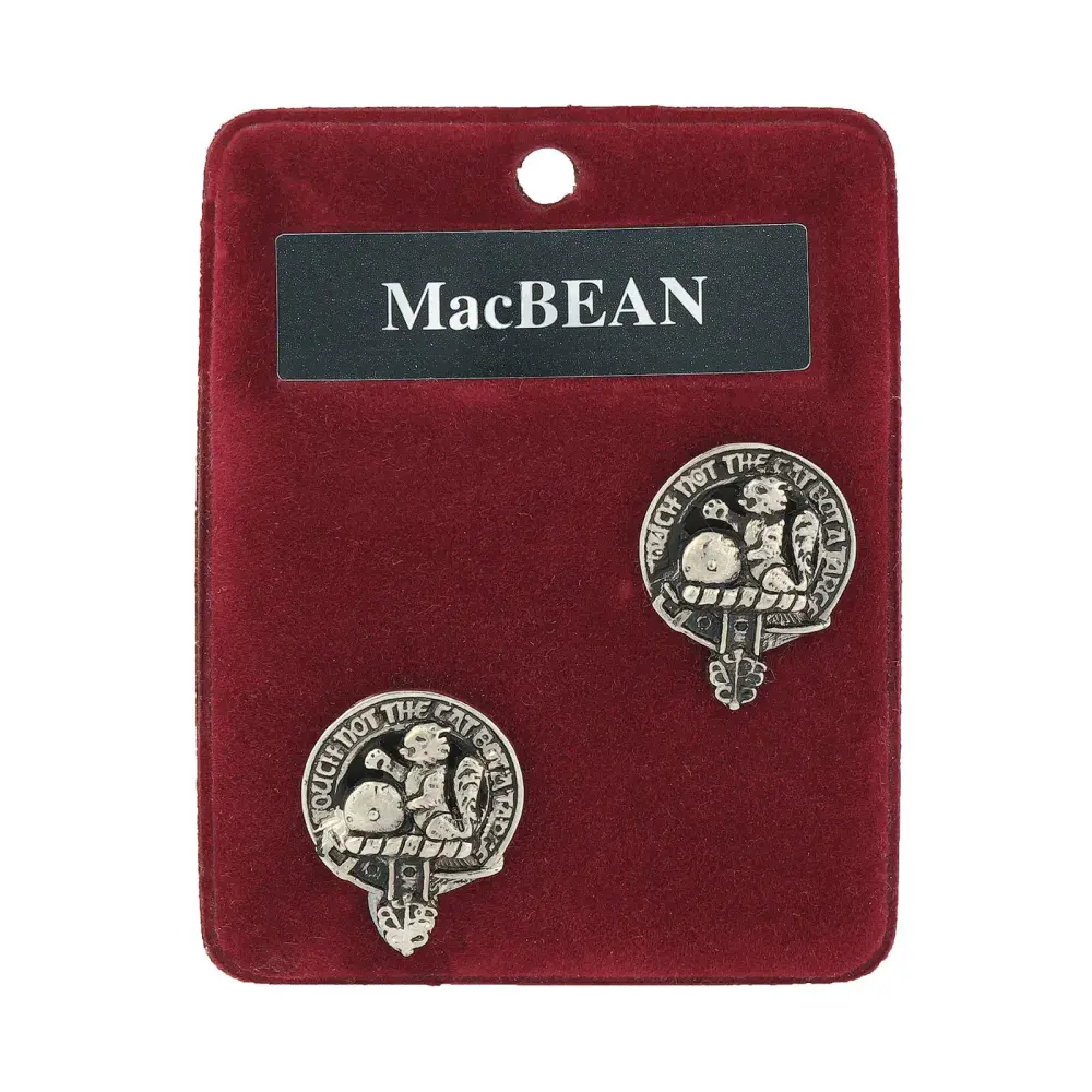 MacBean Clan Crest Cufflinks - Traditional Shirt Accessory - Scottish ...