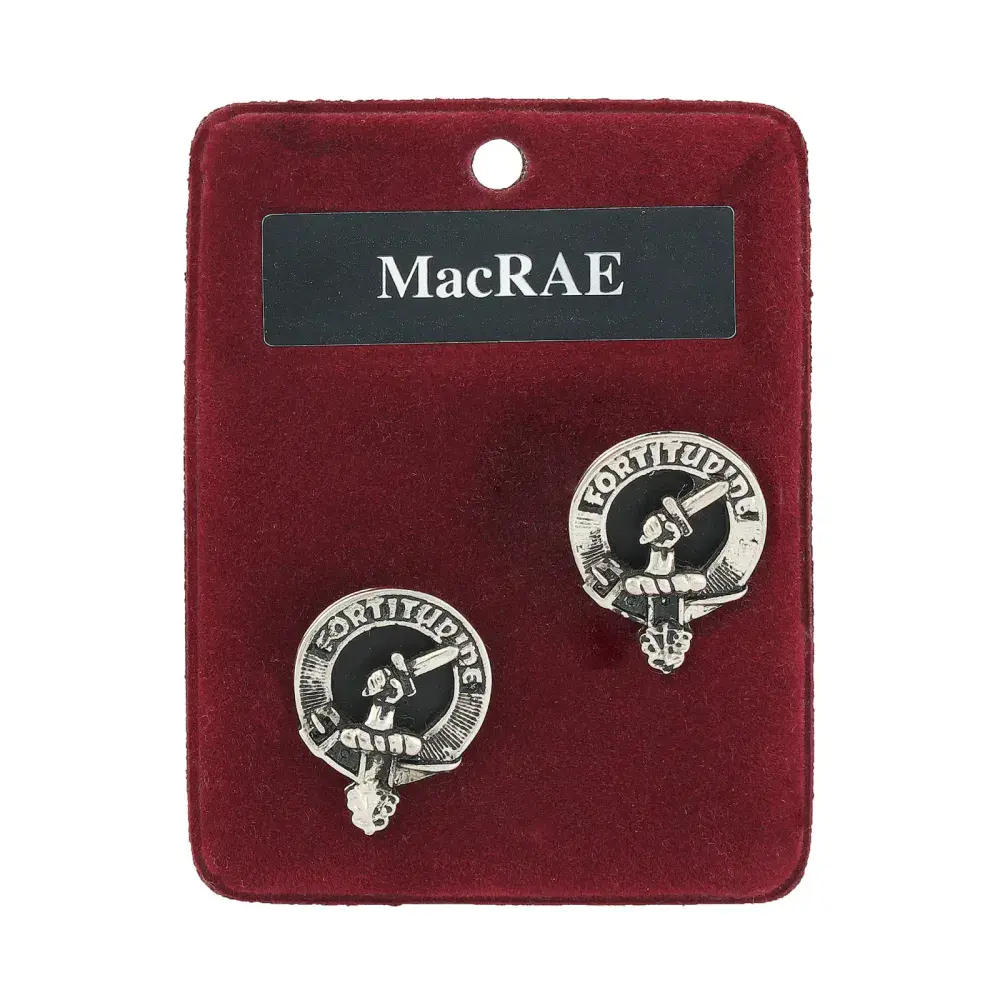 MacRae Clan Crest Cufflinks - Traditional Shirt Accessory - Scottish ...