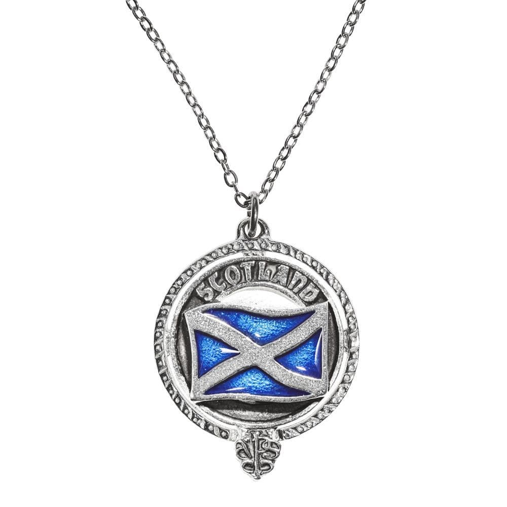 Scotland Saltire Flag Pendant - 100 Pewter Metal - For Any Occasion ...