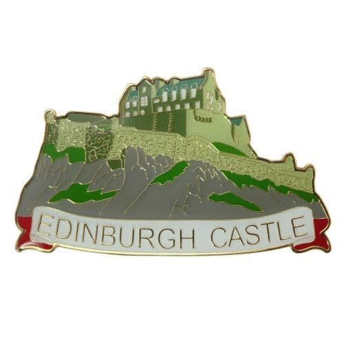 Scottish Edinburgh Castle Metal Enamel Magnet