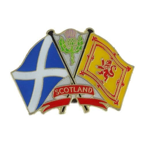 Scottish Flags Metal Enamel Magnet
