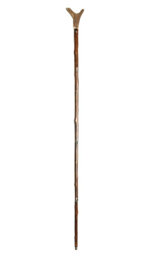 Scottish Traditional Staghorn Thumb Stick With Metal Ferrule