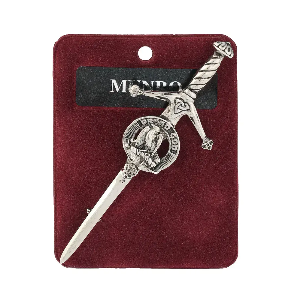 Traditional Scottish Art Pewter Kilt Pin Munro Made in Scotland