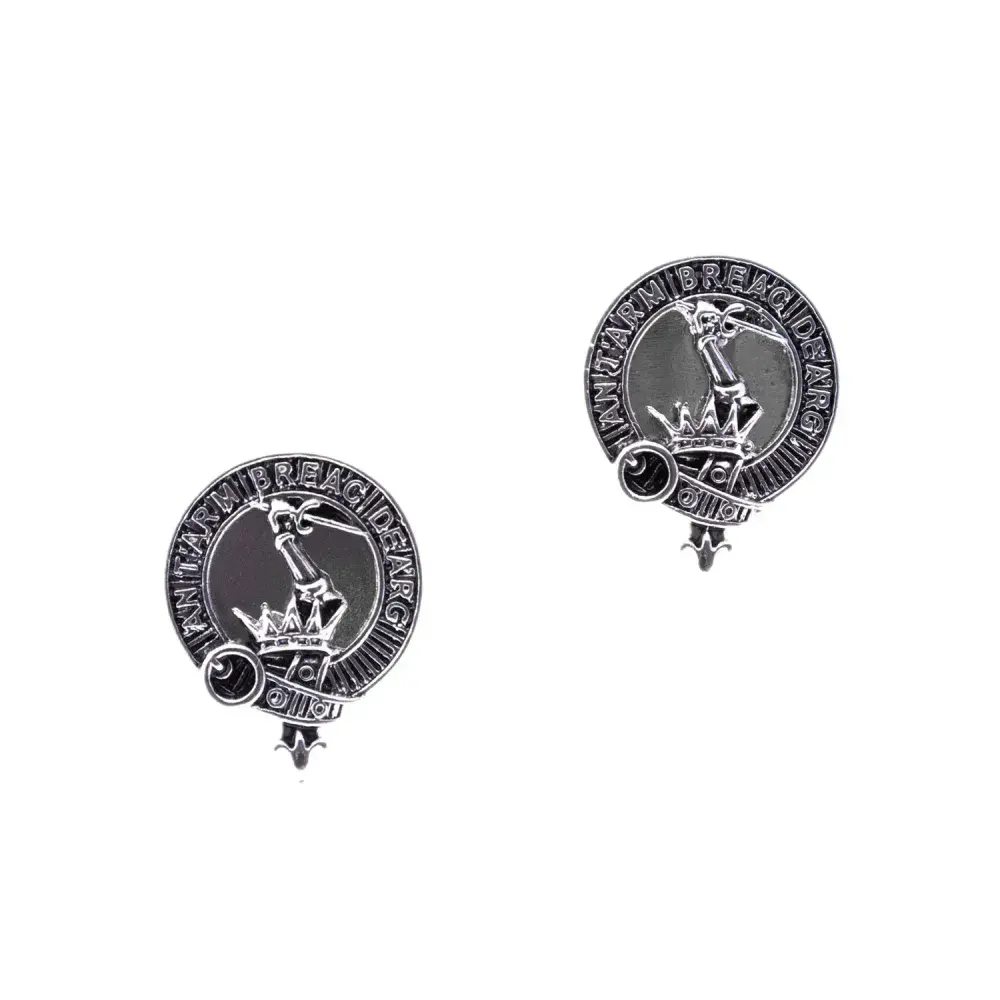 Traditional Scottish Clan Crested Cufflinks Macquarrie Made in Scotland