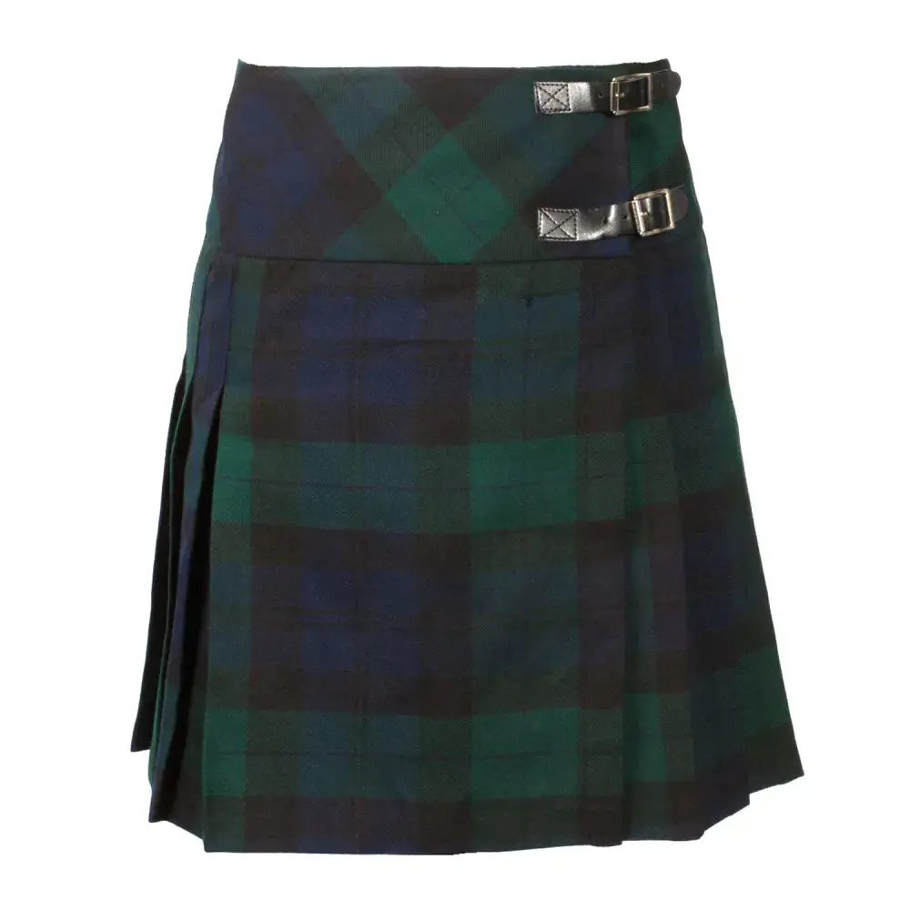 Women s Traditional Scottish Kilted Skirt - Black Watch Tartan - Any ...