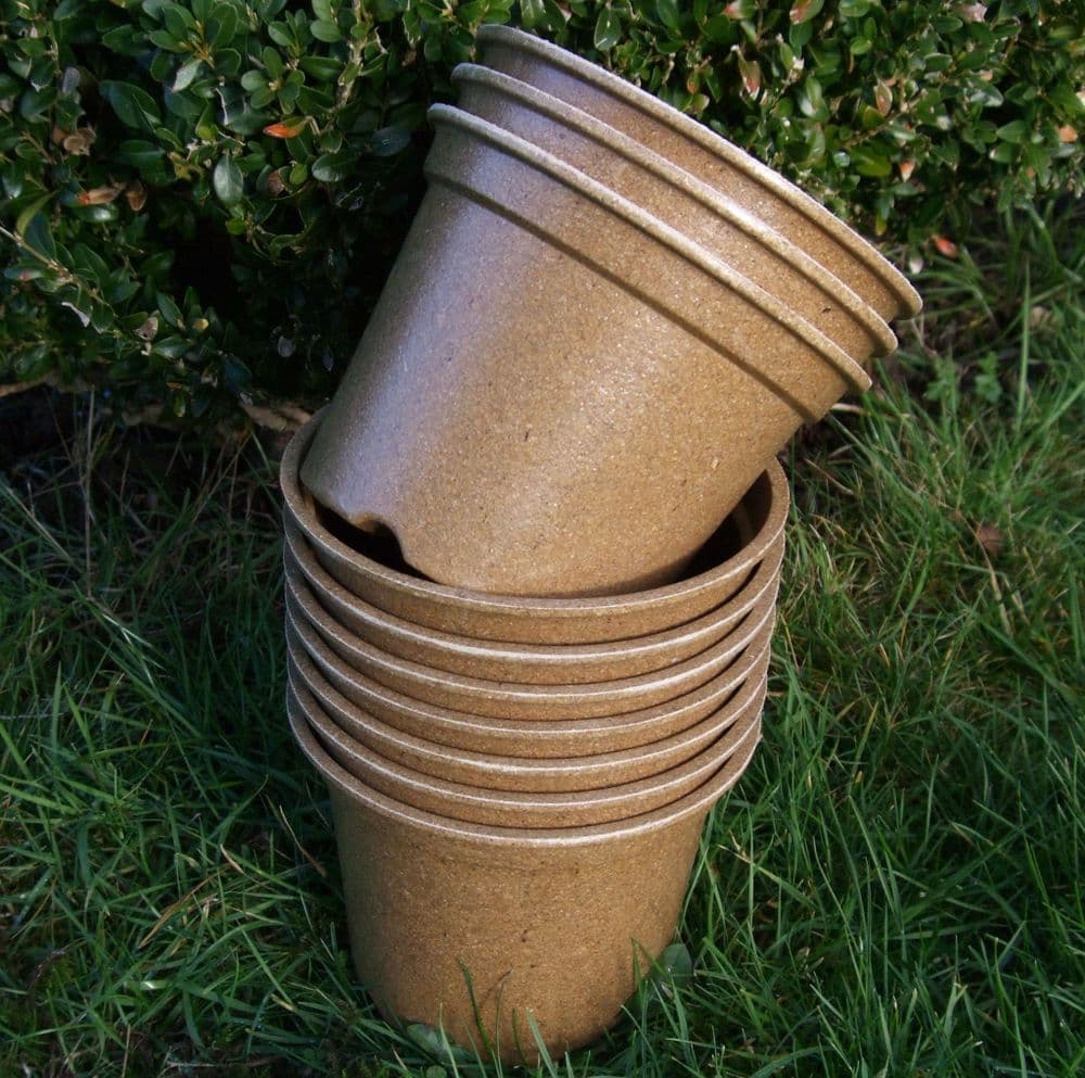 10 - 1Litre Vipot Pots Biodegradable