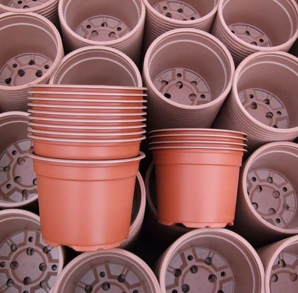 13cm Desch Terracotta Plastic Plant Pot