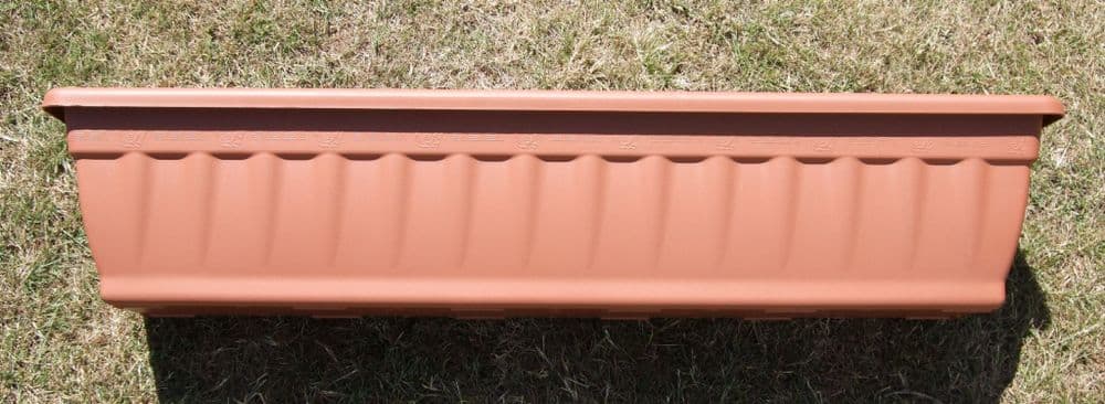 2 x 80cm Garden Troughs Patio Planters