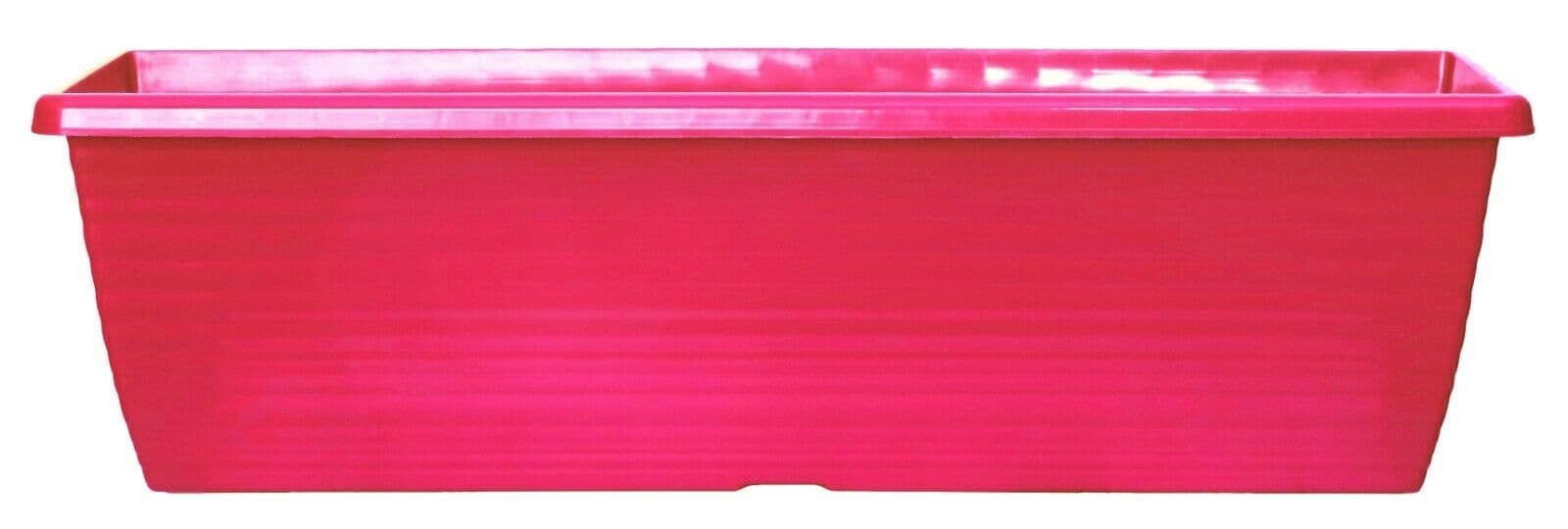 60cm Long Hot Pink Colour Trough Patio Window Box Planter